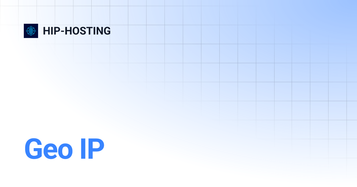 Geo IP | HIP-HOSTING